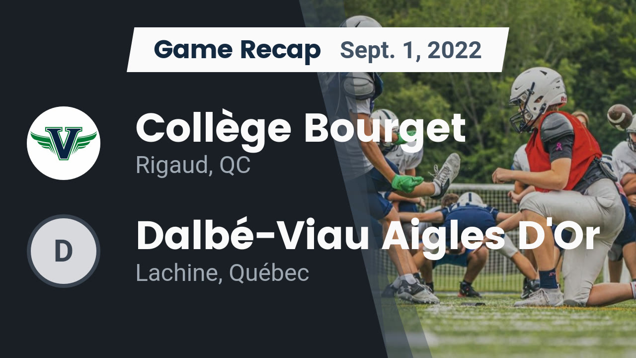 Recap: Collège Bourget vs. Dalbé-Viau Aigles D'Or 2022 - Collège ...