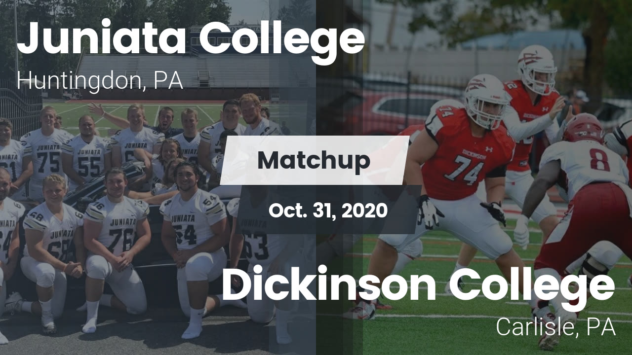 Matchup: Juniata College vs. Dickinson College 2020 - Juniata College ...