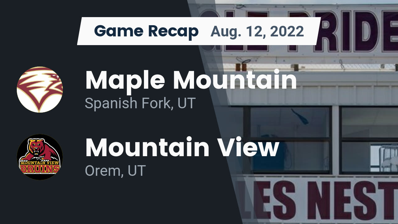 Recap: Maple Mountain vs. Mountain View 2022 - Maple Mountain High highlights - Hudl