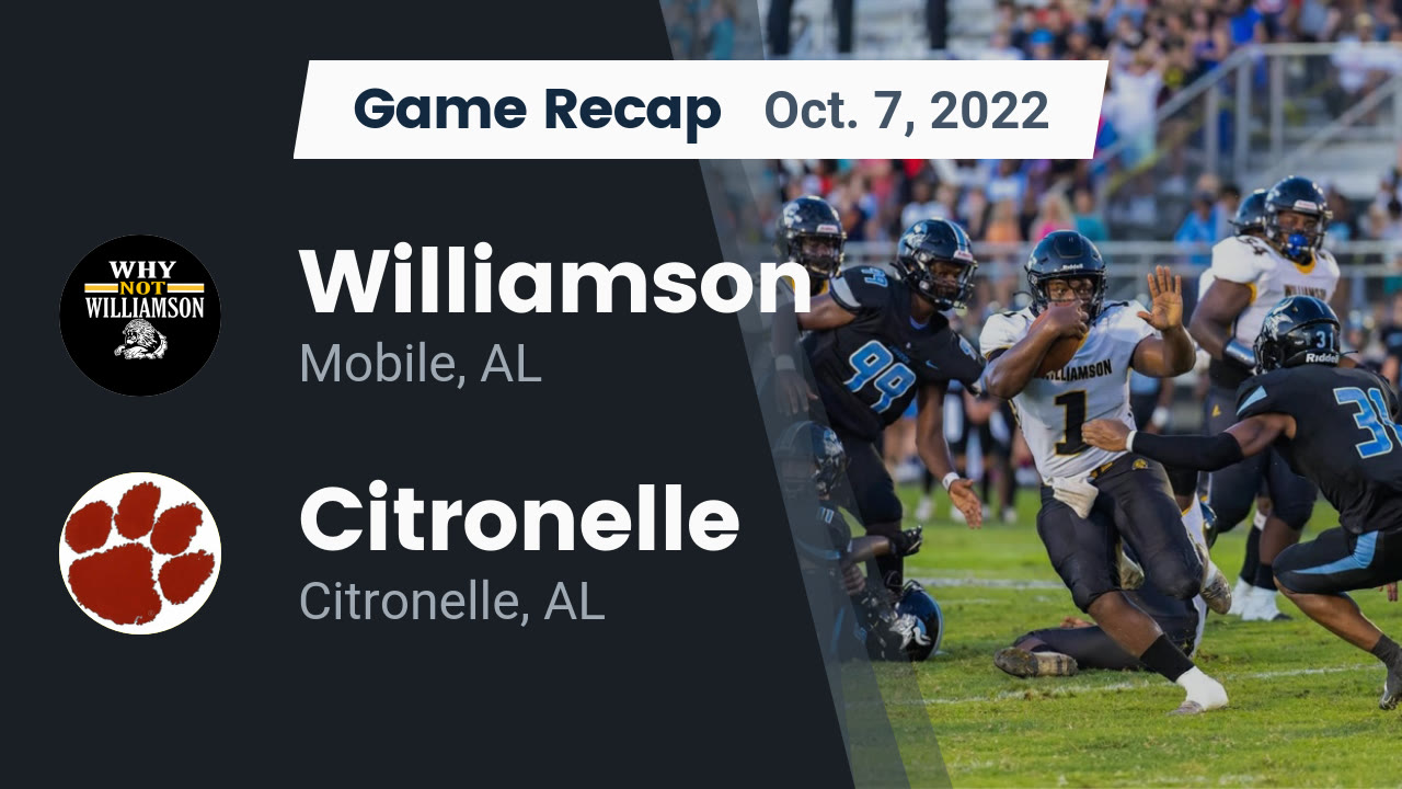 Williamson (Mobile, AL) High School Sports - Football, Basketball ...