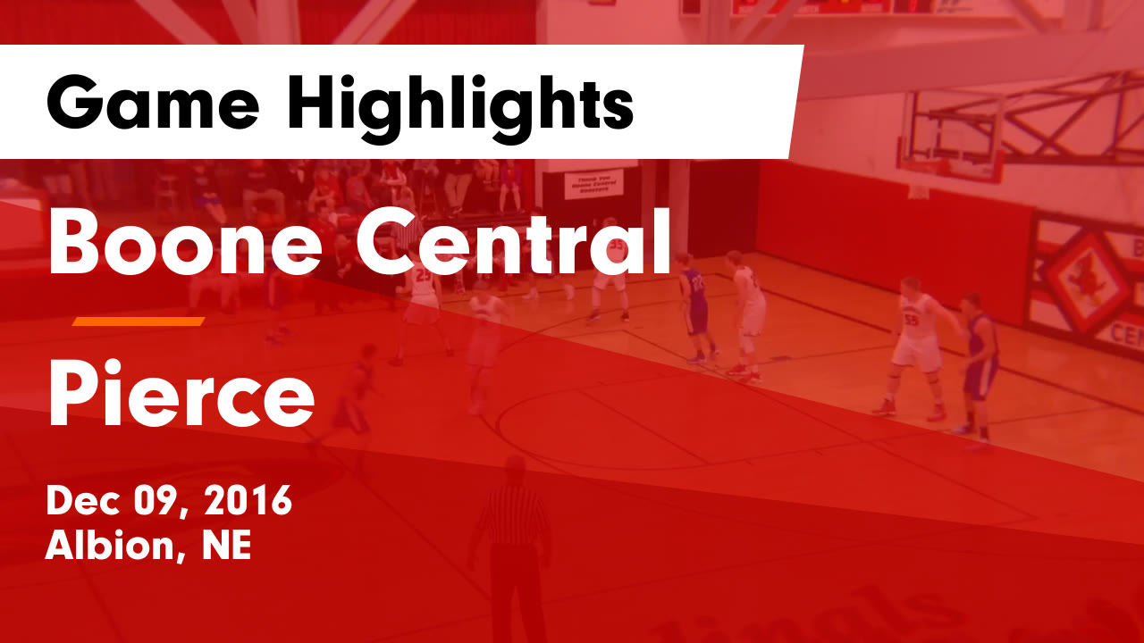 Boone Central vs Pierce Game Highlights - Dec 09, 2016 - Boone Central ...