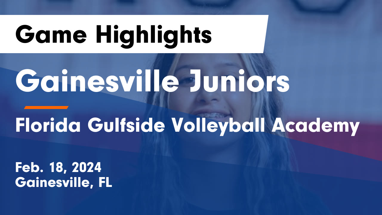 Gainesville Juniors vs Florida Gulfside Volleyball Academy Game ...