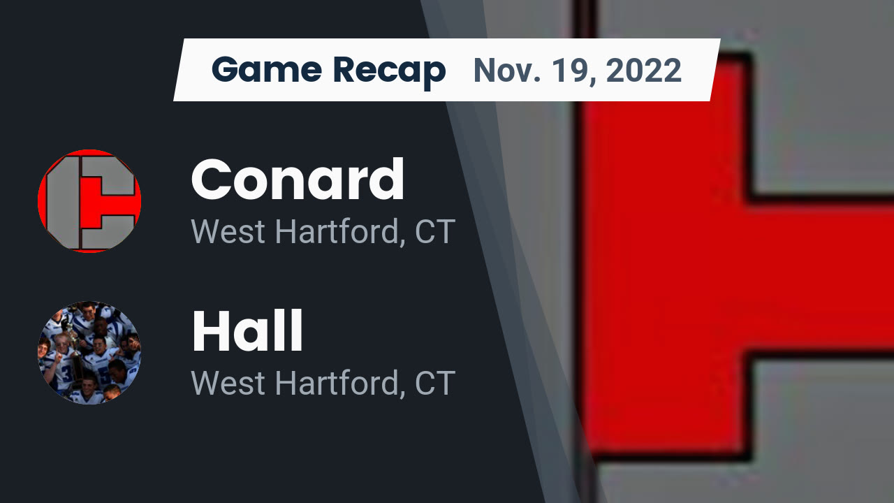 Recap: Conard vs. Hall 2022 - Conard High School highlights - Hudl
