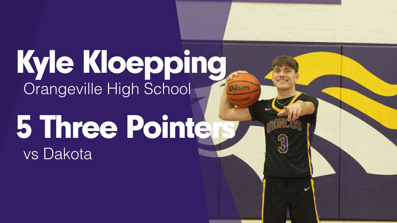 5 Three Pointers vs Dakota - Kyle Kloepping highlights - Hudl
