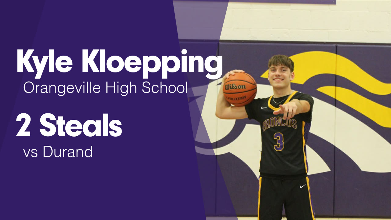 2 Steals vs Durand - Kyle Kloepping highlights - Hudl