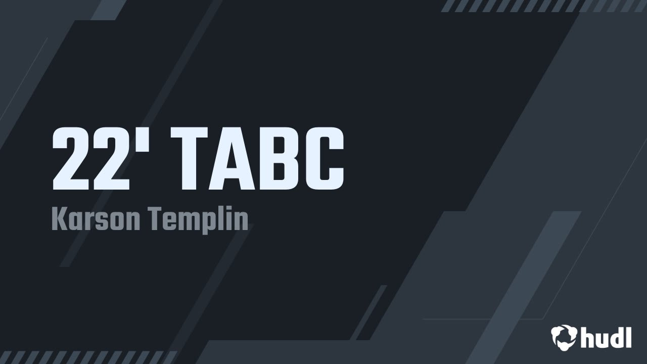 22' TABC - Karson Templin highlights - Hudl
