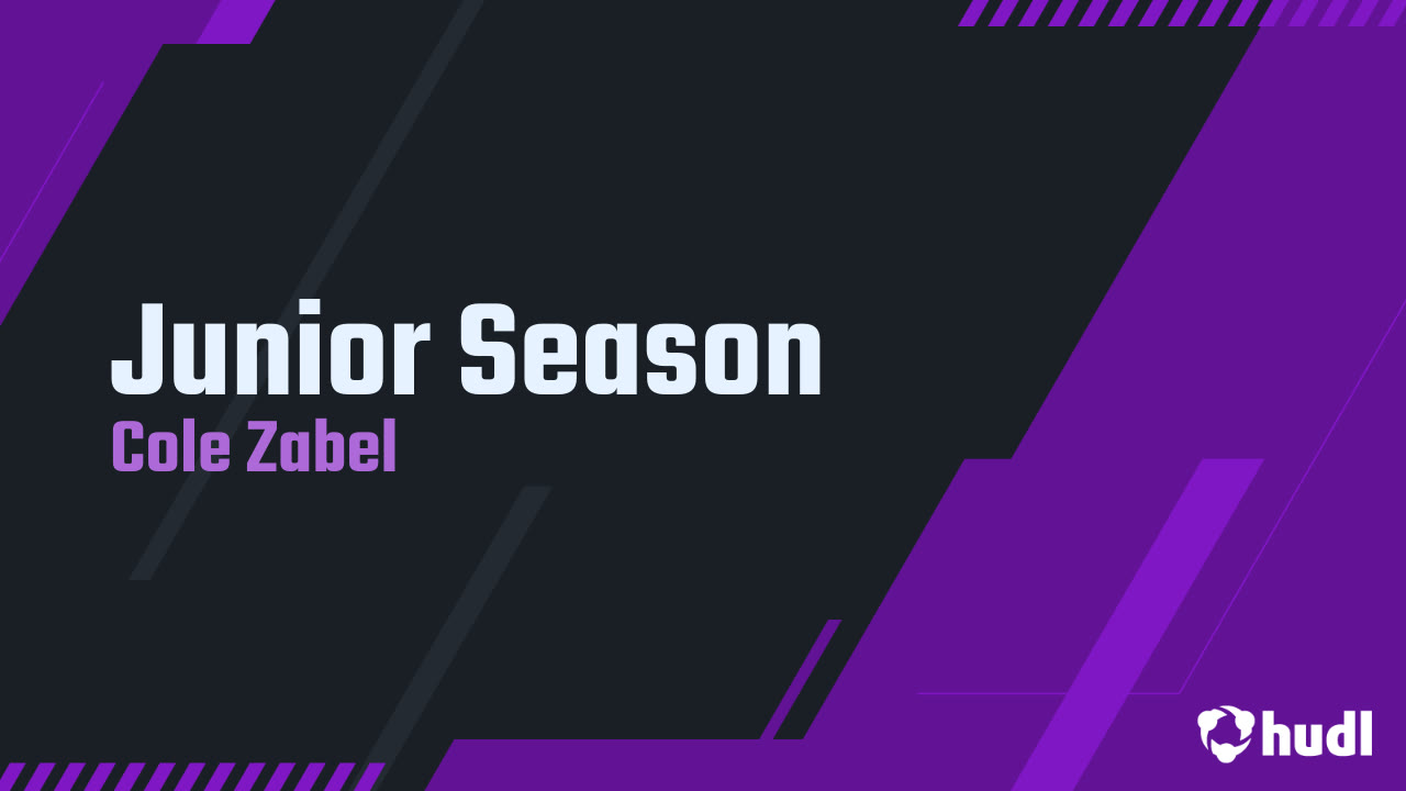 Junior Season - Cole Zabel highlights - Hudl
