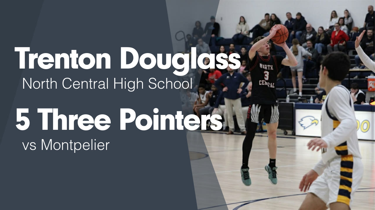 5 Three Pointers vs Montpelier - Trenton Douglass highlights - Hudl