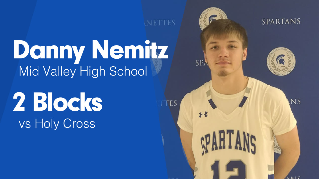 2 Blocks vs Holy Cross - Danny Nemitz highlights - Hudl