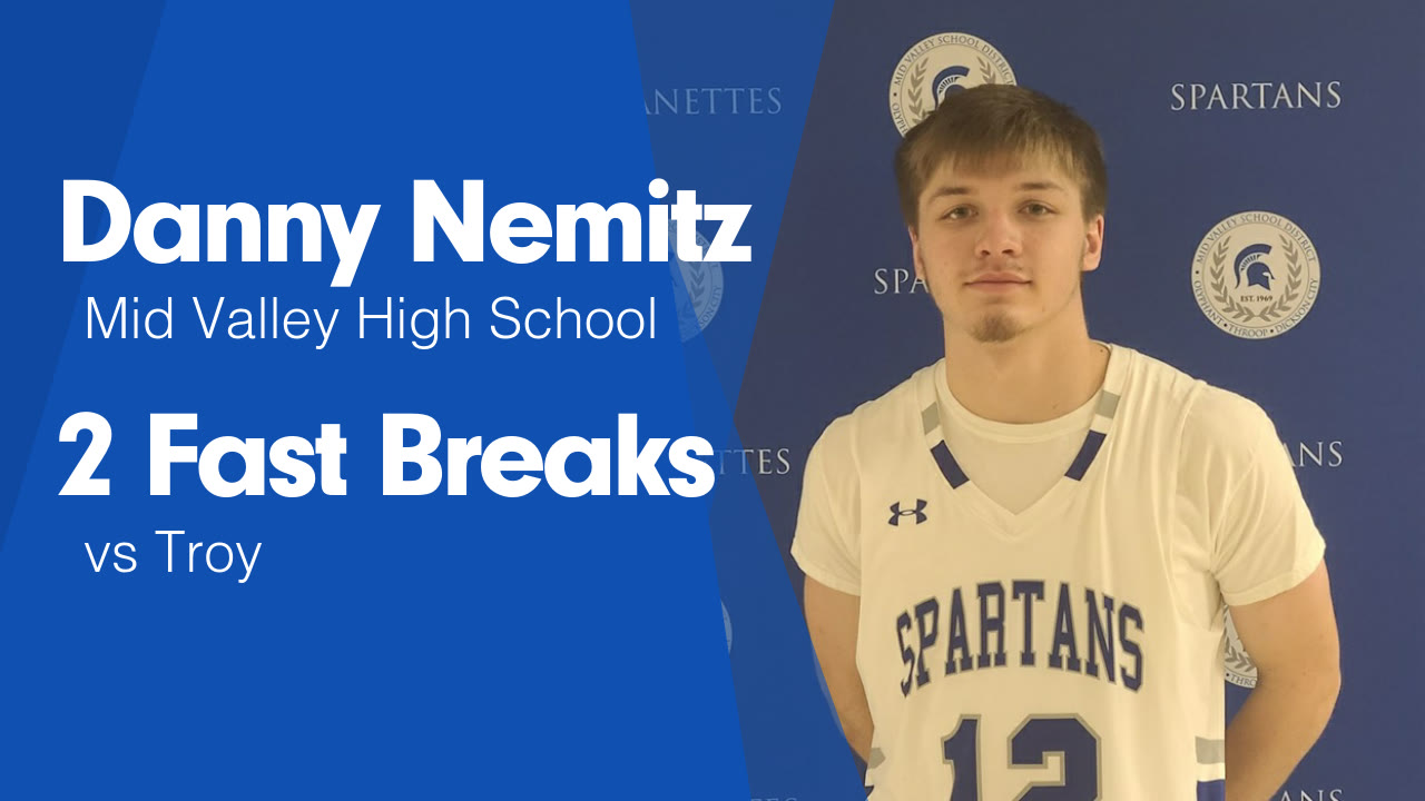 2 Fast Breaks vs Troy - Danny Nemitz highlights - Hudl