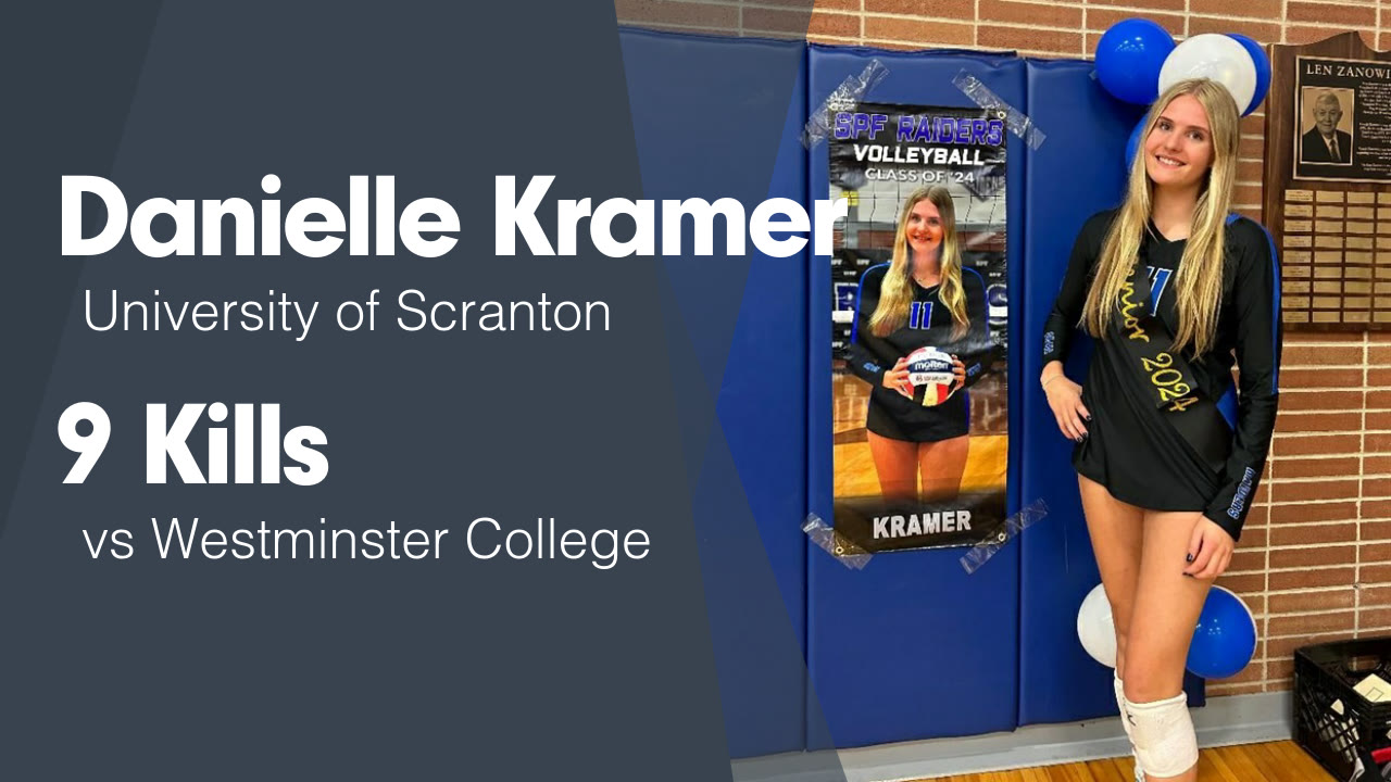 9 Kills vs Westminster College - Danielle Kramer highlights - Hudl