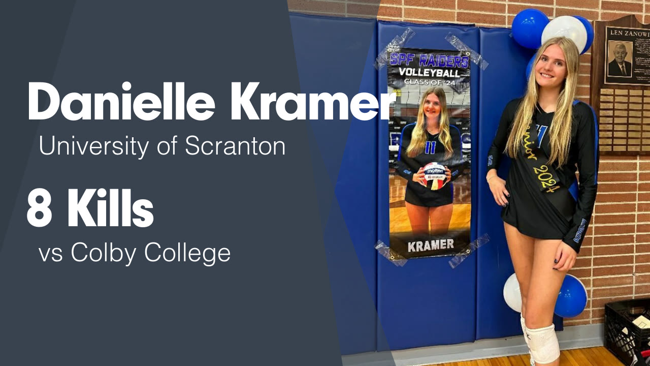 8 Kills vs Colby College - Danielle Kramer highlights - Hudl