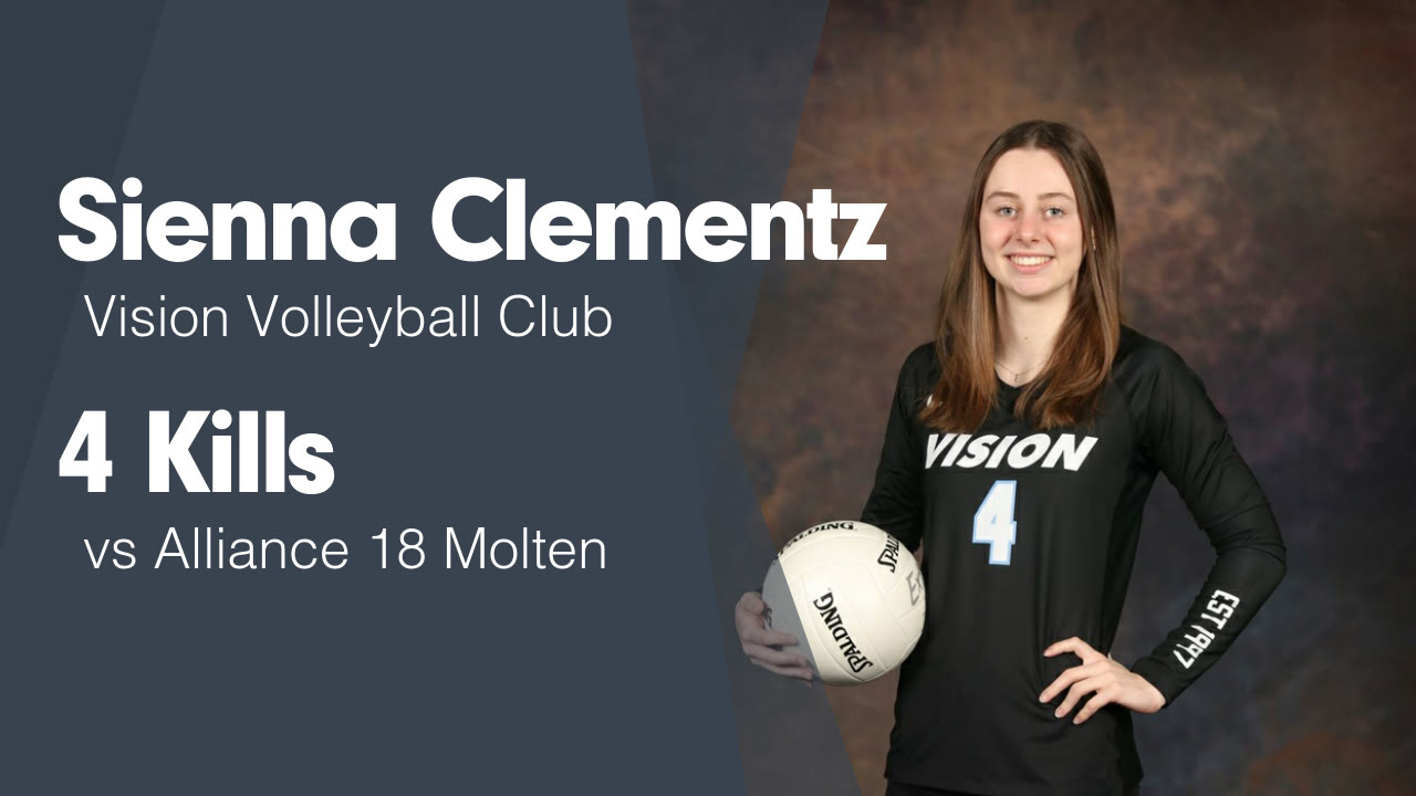 4 Kills vs Alliance 18 Molten - Sienna Clementz highlights - Hudl