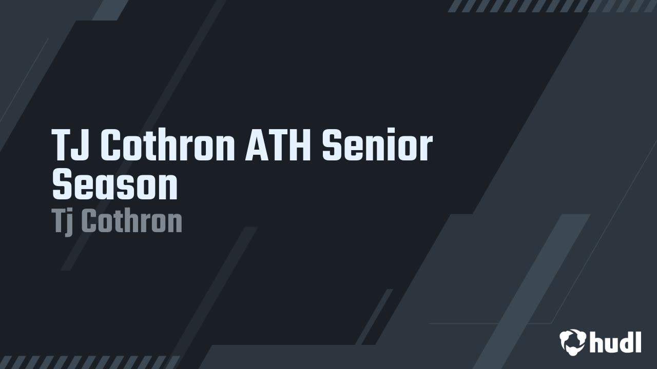 TJ Cothron ATH Senior Season - Tj Cothron highlights - Hudl