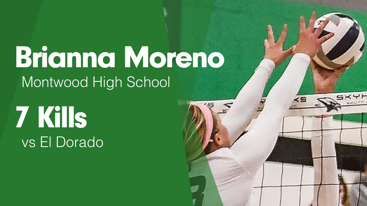 7 Kills vs El Dorado - Brianna Moreno highlights - Hudl