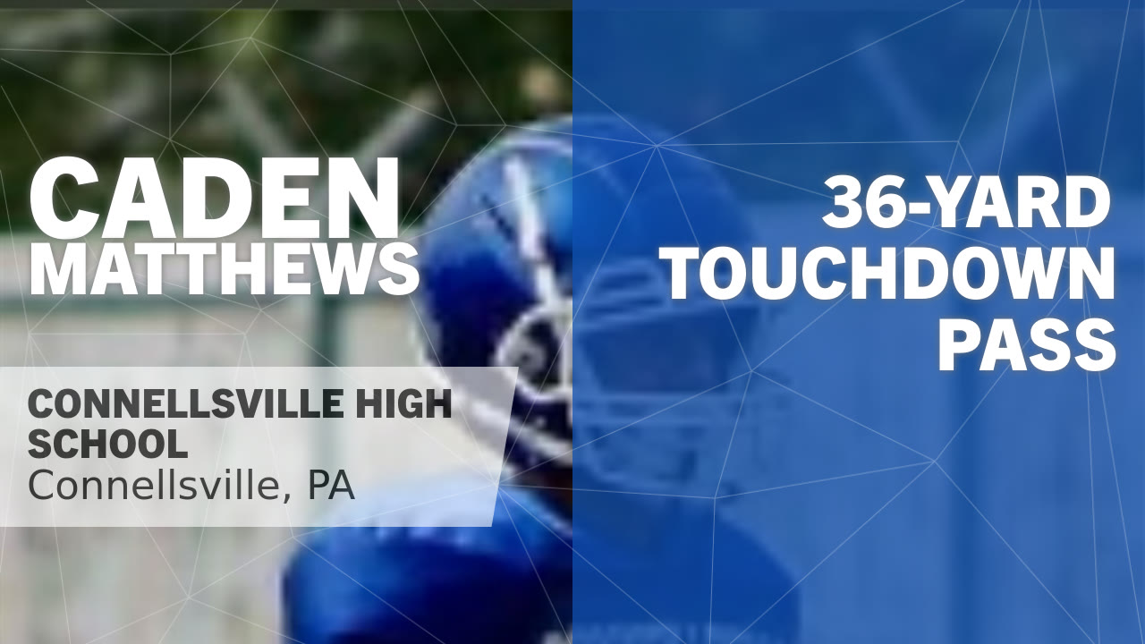 36-yard Touchdown Pass vs Berlin Brothersvalley - Caden Matthews ...