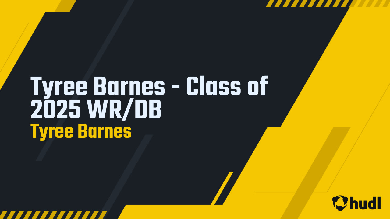 Tyree Barnes - Class of 2025 WR/DB - Tyree Barnes highlights - Hudl