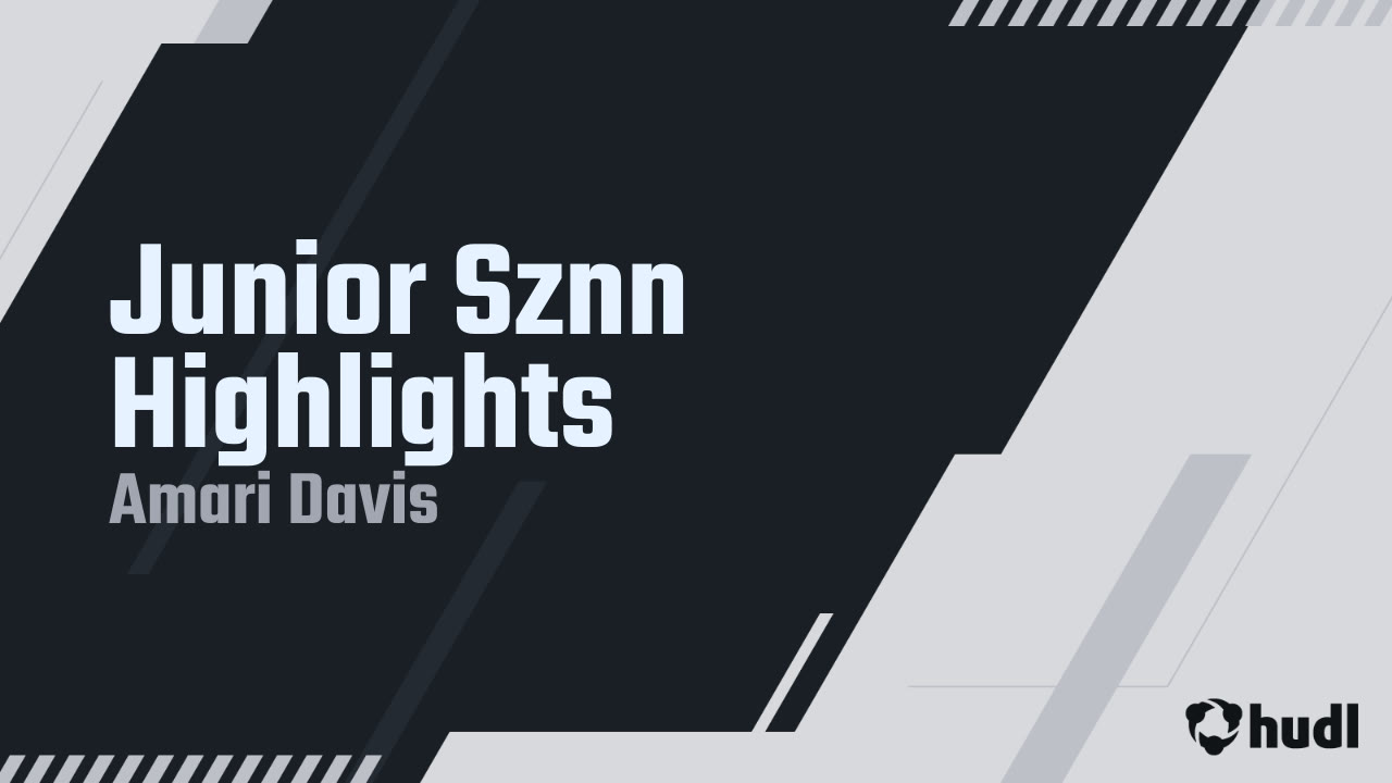 Junior Sznn Highlights - Amari Davis highlights - Hudl