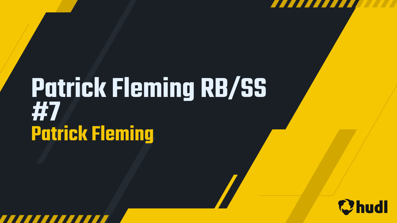 Patrick Fleming RB/SS #7 - Patrick Fleming highlights - Hudl