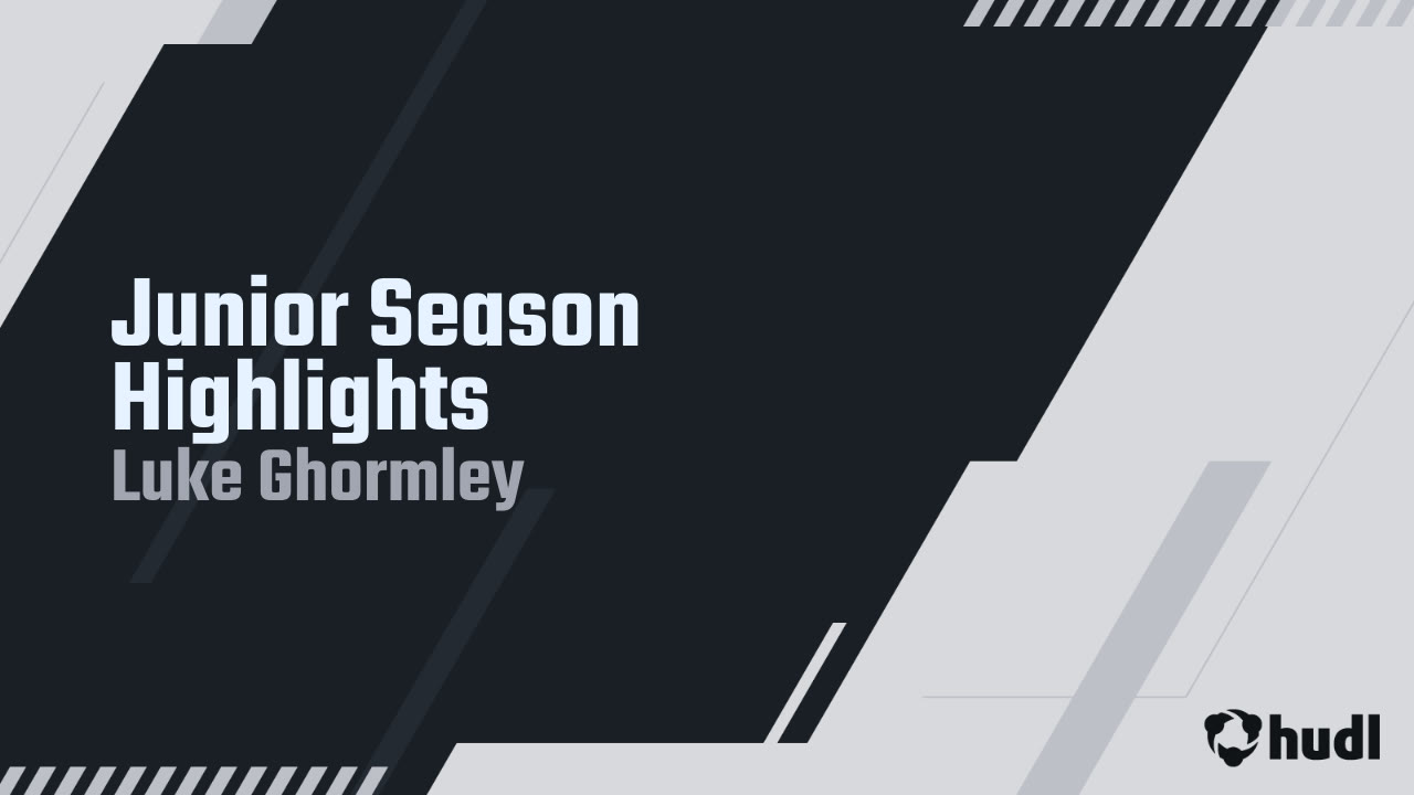 Junior Season Highlights - Luke Ghormley highlights - Hudl