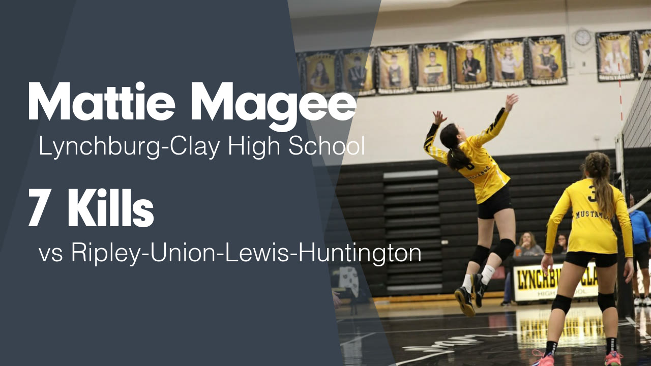 7 Kills vs Ripley-Union-Lewis-Huntington - Mattie Magee highlights - Hudl