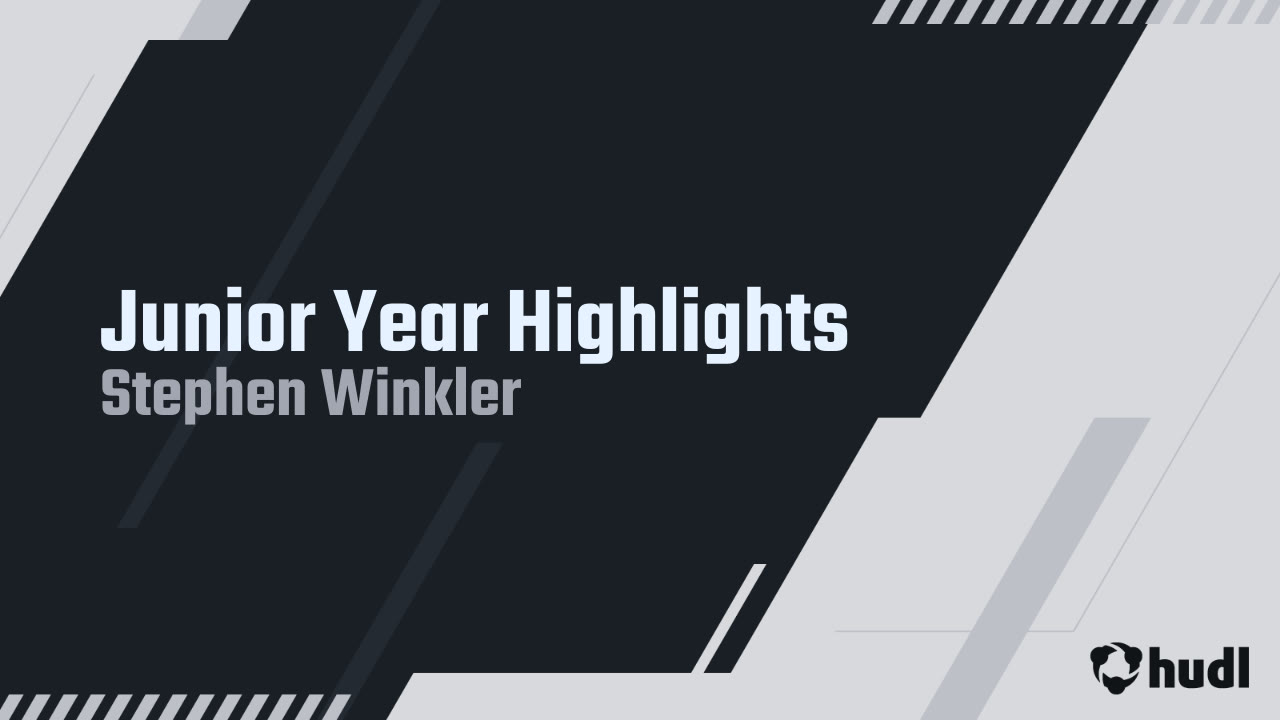 Junior Year Highlights - Stephen Winkler highlights - Hudl