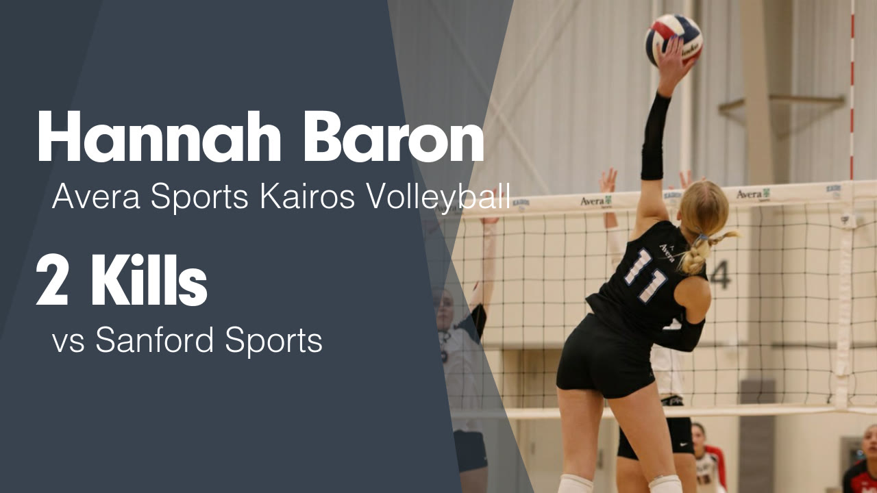 2 Kills vs Sanford Sports - Hannah Baron highlights - Hudl