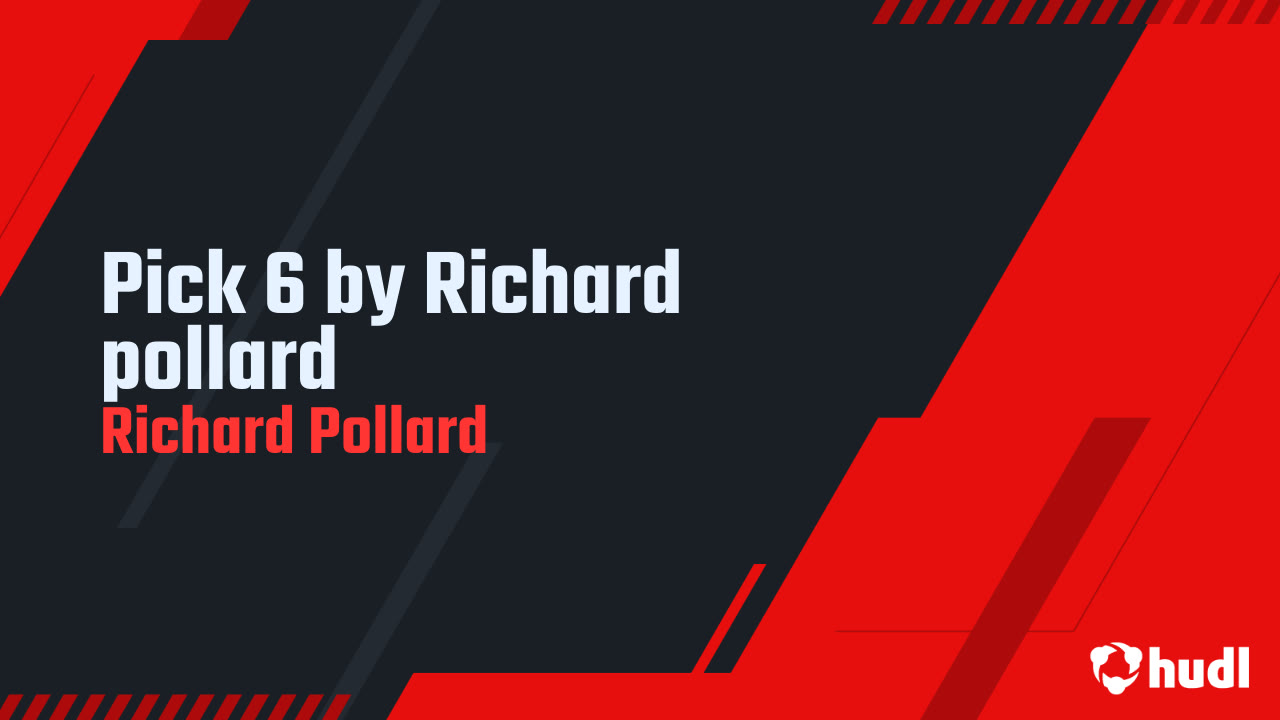 Pick 6 by Richard pollard - Richard Pollard highlights - Hudl