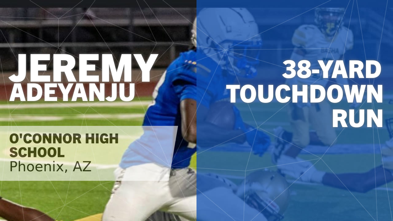 38-yard Touchdown Run vs Valley Vista - Jeremy Adeyanju highlights - Hudl
