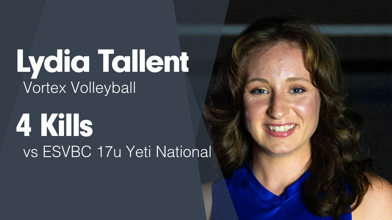 4 Kills vs ESVBC 17u Yeti National - Lydia Tallent highlights - Hudl