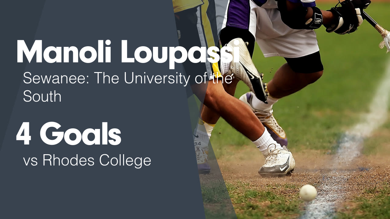 4 Goals vs Rhodes College - Manoli Loupassi highlights - Hudl