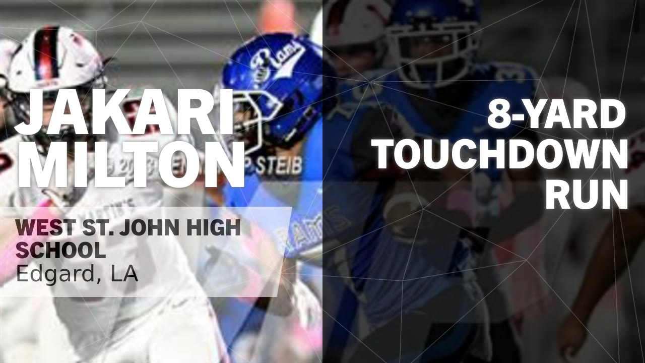8-yard Touchdown Run vs St. Martin's Episcopal - Jakari Milton ...