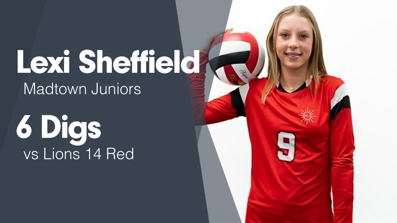 6 Digs vs Lions 14 Red - Lexi Sheffield highlights - Hudl