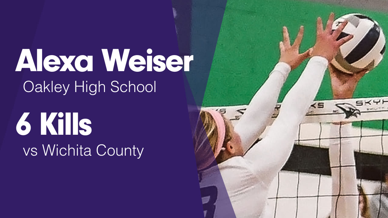 6 Kills vs Wichita County - Alexa Weiser highlights - Hudl