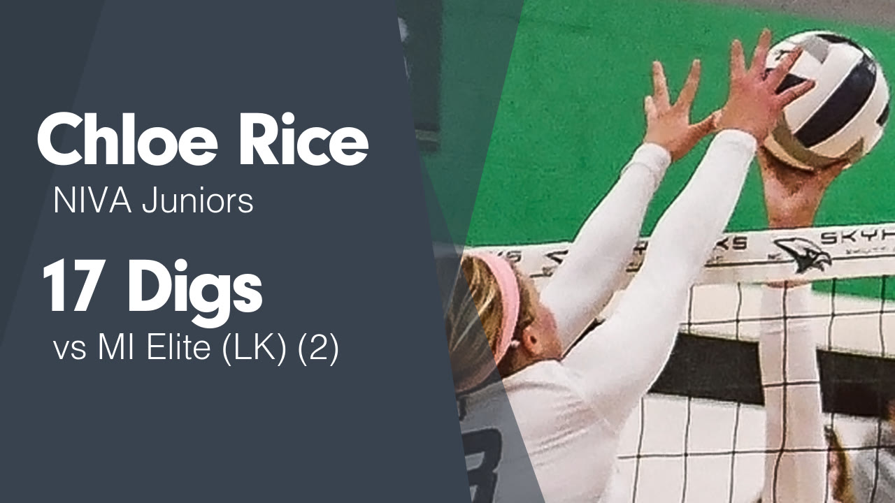 17 Digs vs MI Elite (LK) (2) - Chloe Rice highlights - Hudl