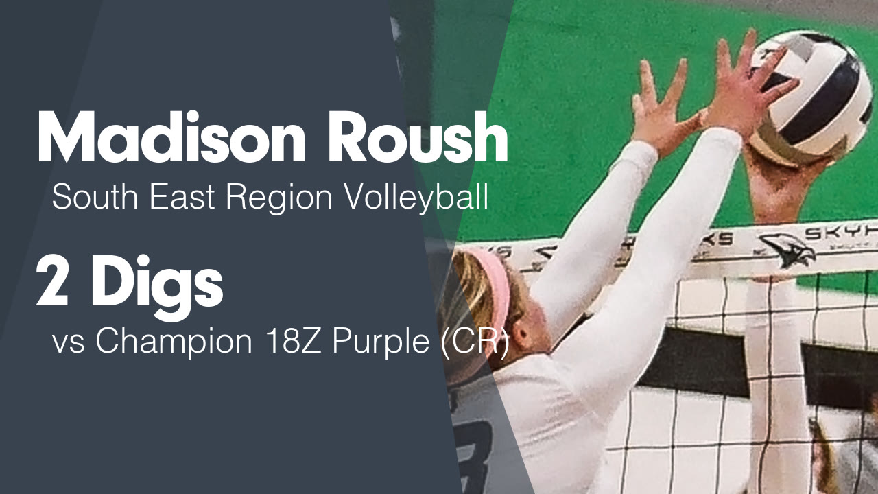 2 Digs vs Champion 18Z Purple (CR) - Madison Roush highlights - Hudl