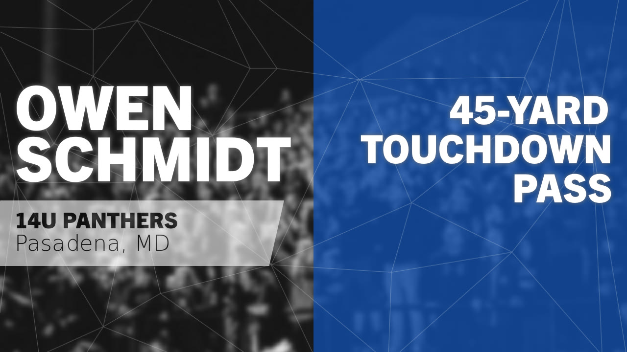 45-yard Touchdown Pass vs 14U PAL Hawks - Owen Schmidt highlights - Hudl