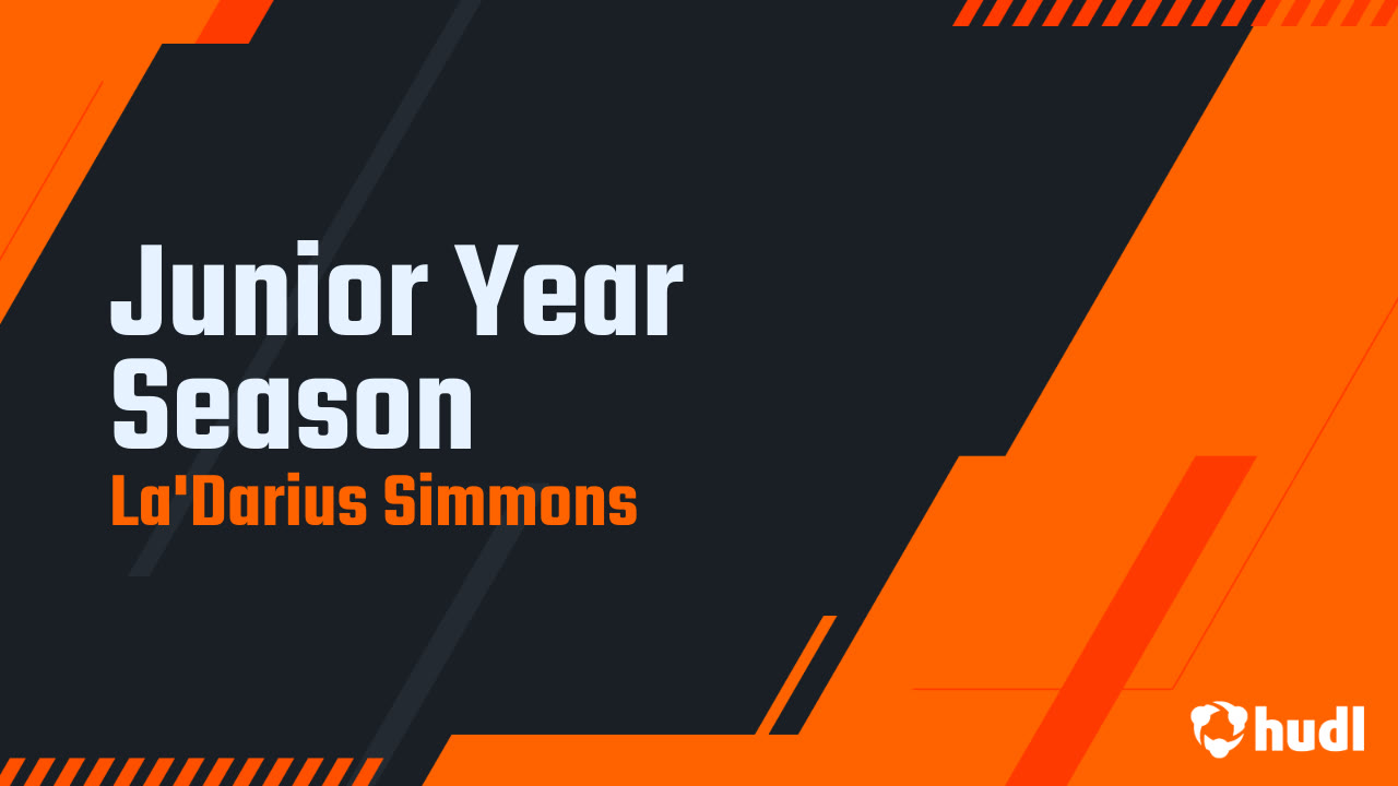 Junior Year Season - La'Darius Simmons highlights - Hudl